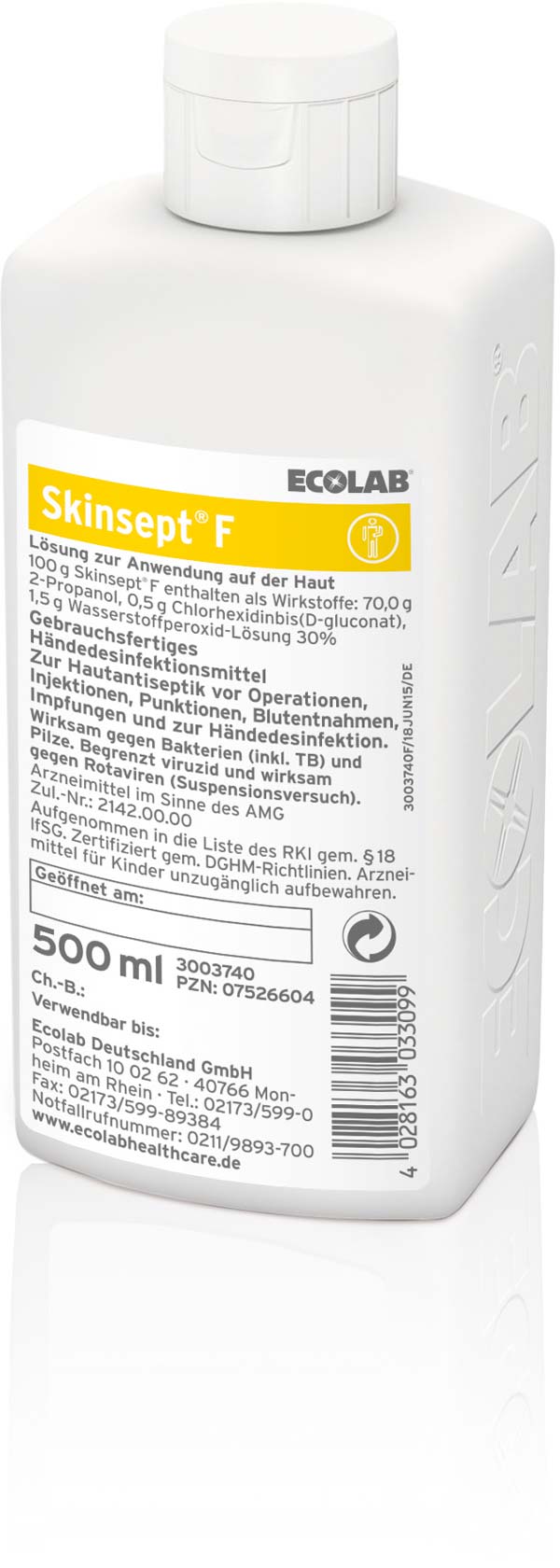 GHV-SHOP - Skinsept F – Spenderflasche 500 ml (1 Stück)