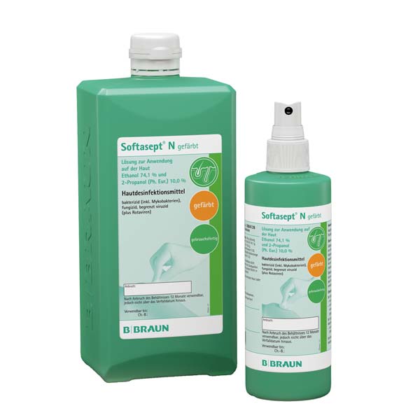 GHV-SHOP - Softasept N gefärbt 250 ml Sprühflasche (20 Stück)